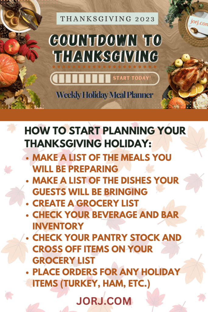 Thanksgiving Meal Planning Starts Now: Make-Ahead Recipes – Jorj Morgan ...